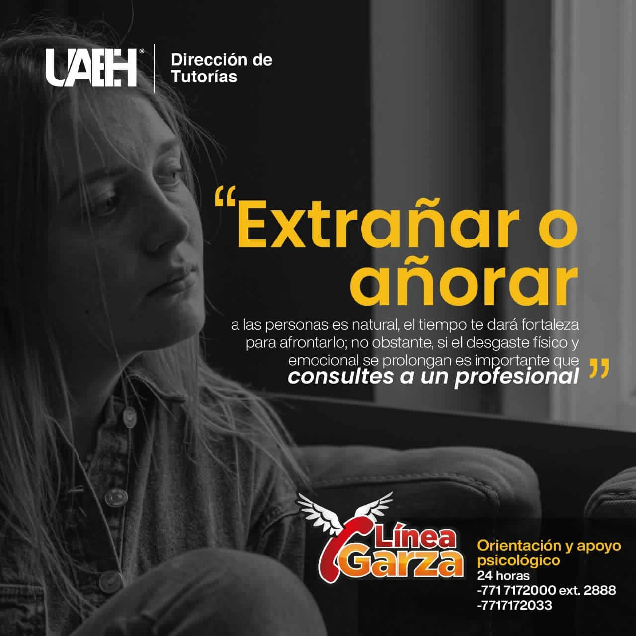 Aviso Institucional :: Extrañar o añorar