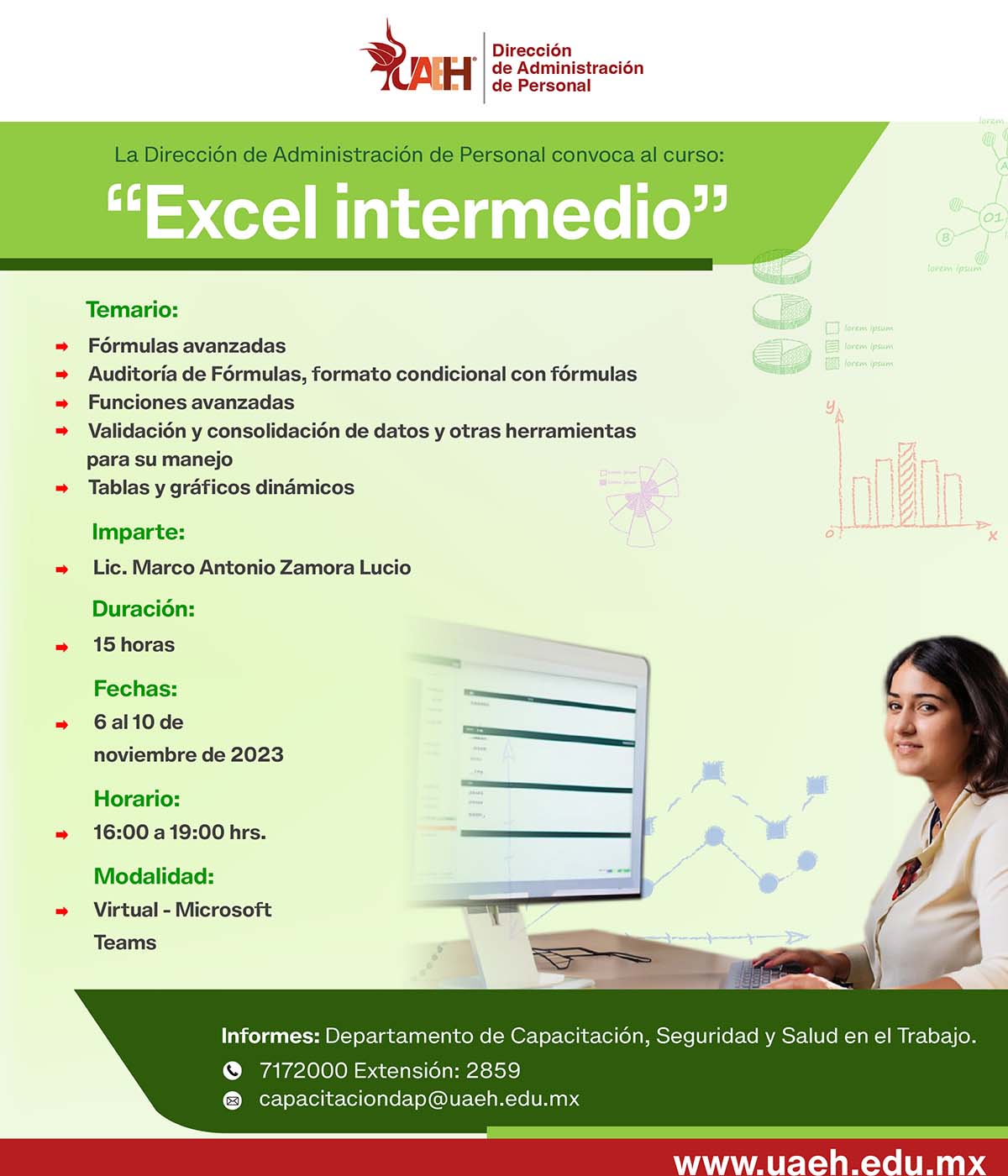 Aviso Institucional :: Convocatoria para el curso Excel Intermedio
